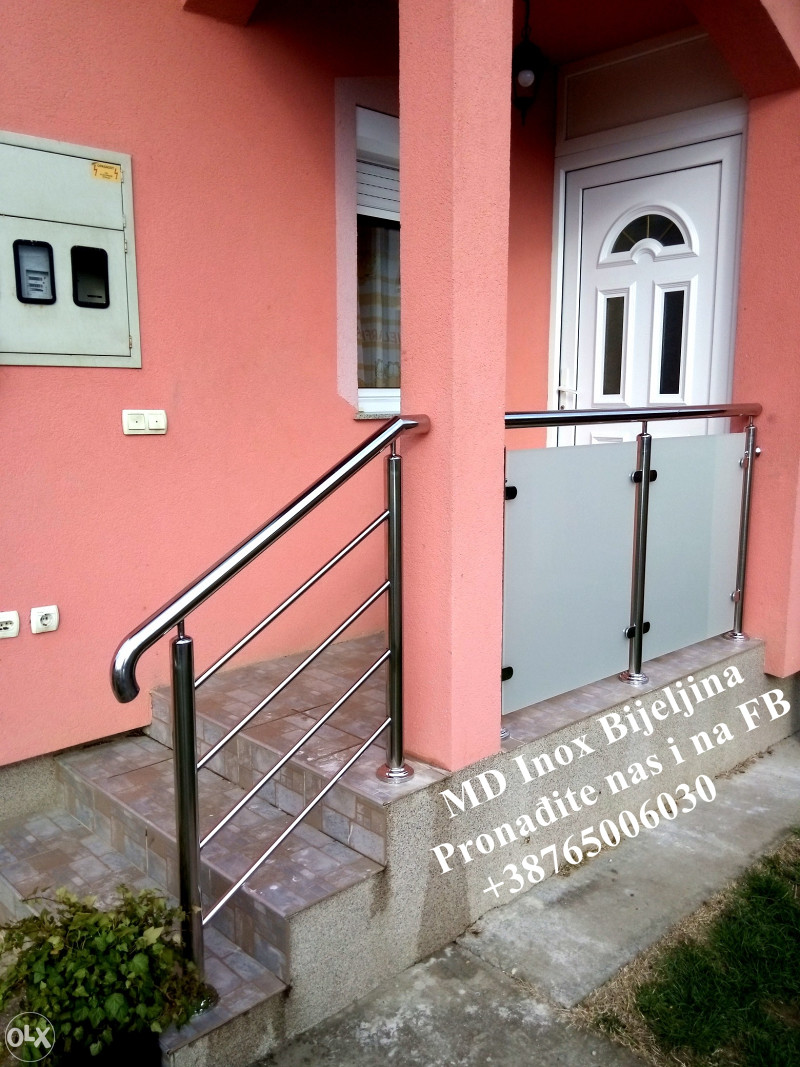 Prohrom inox inoks ograda staklo staklene ograde - Ograde - OLX.ba