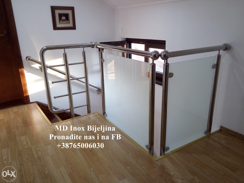 Prohrom inox inoks ograda staklo staklene ograde - Ograde - OLX.ba