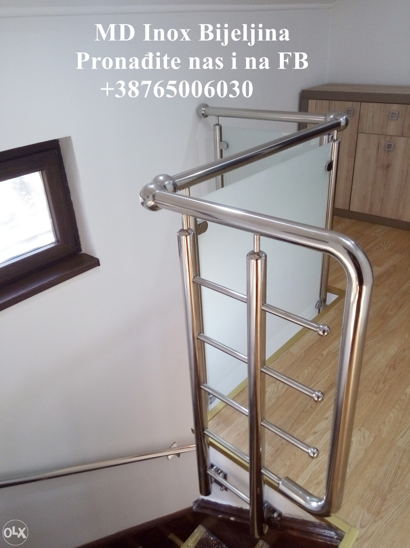 Prohrom inox inoks ograda staklo staklene ograde - Ograde - OLX.ba