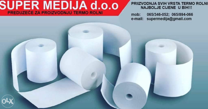 Termo rolne - Papiri i papirna konfekcija - OLX.ba