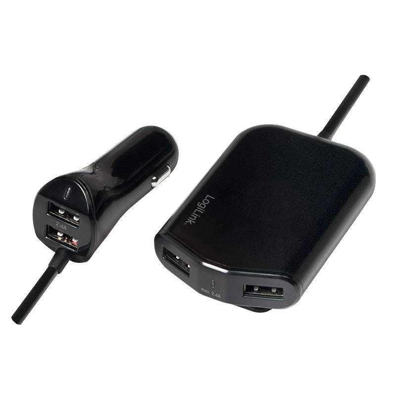 Auto USB punjac za prednje i zadnje sjediste Logilink - Punjači za ...
