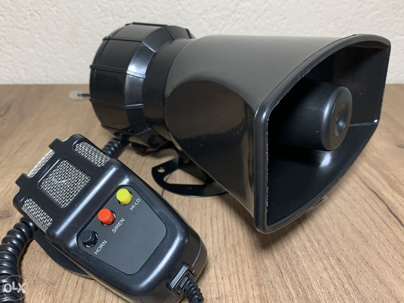 Svirena Megafon za Auto 12v - Sirene i tasteri - OLX.ba
