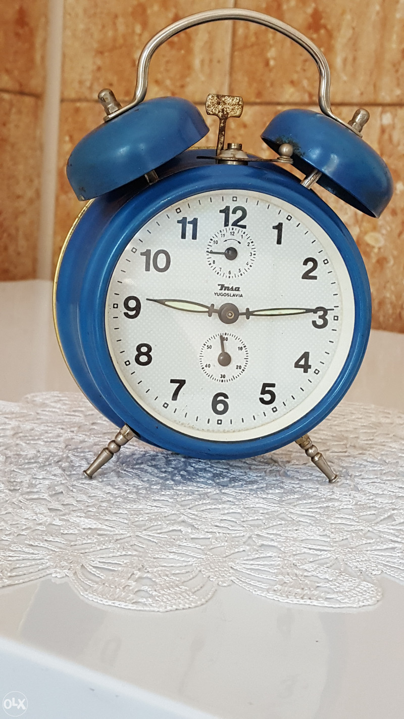 STOLNI SAT-INSA-YUGOSLAVIA-VEKER-BUDILNIK-RARE-RIJETKO- - Zidni i Stoni ...