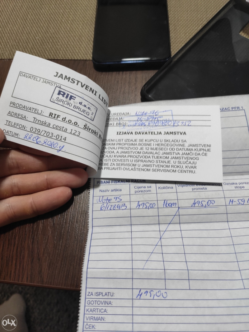 Xiaomi redmi note 9s 6/128 - Mobiteli - OLX.ba