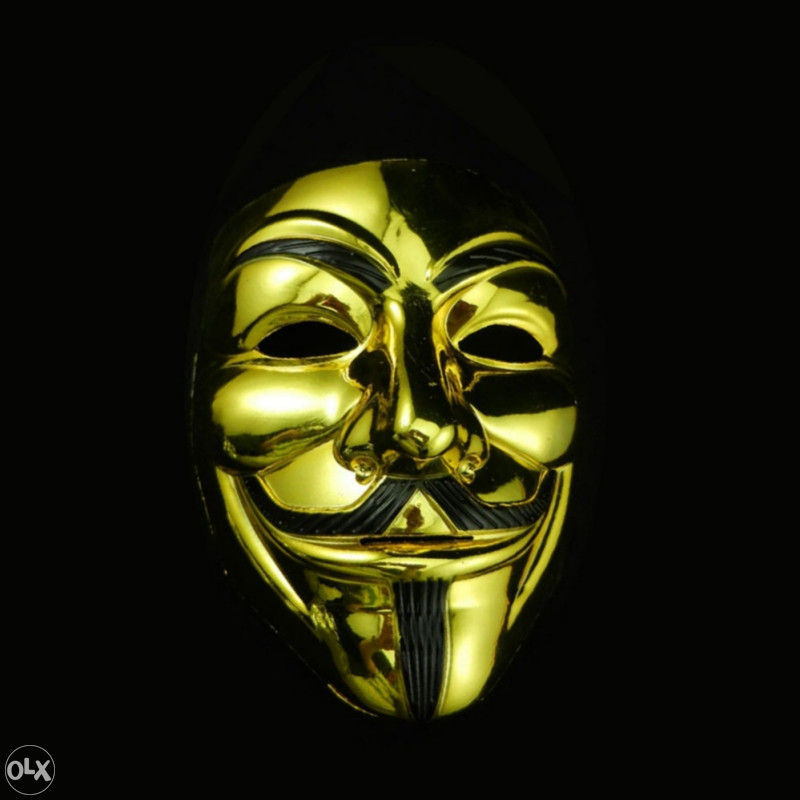 Maska Vendetta GOLD Anonymous zlatna - Maske i maskiranje - OLX.ba