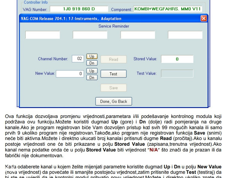 VCDS VAG uputstvo na našem jeziku, kodovi kako kodirati ...