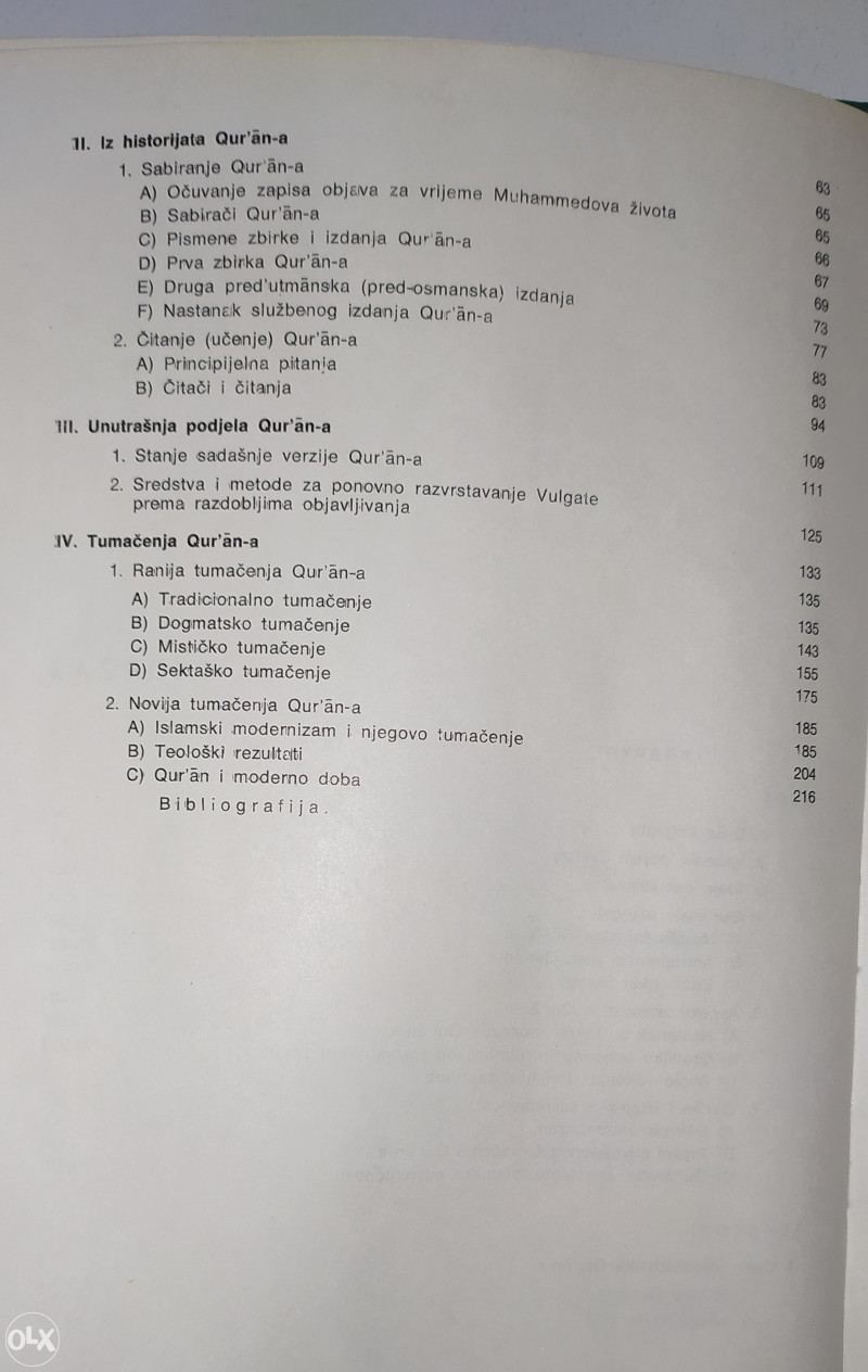 UVOD U KUR'AN-NERKEZ SMAILAGIC - Religijske - OLX.ba