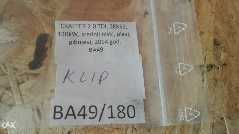 Klip/ Crafter 2014/ Dijelovi BA49/180 - Klipovi - OLX.ba