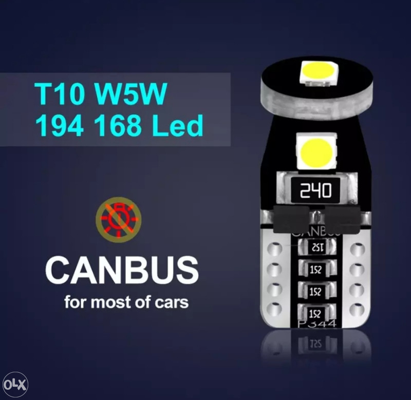 LED sijalice T10 za poziciju i tablice, CANBUS - Svjetla tablica - OLX.ba