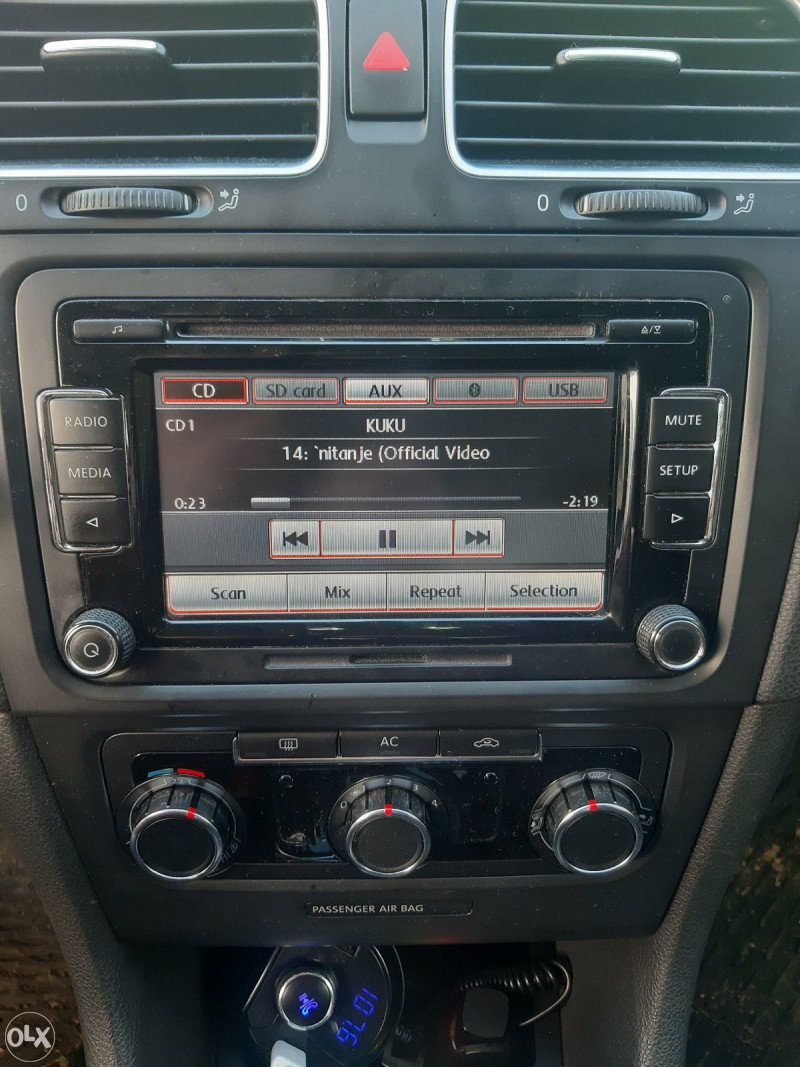 Radio | Displej | Multimedija Golf 6 Original - CD/DVD/MC/Radio player ...
