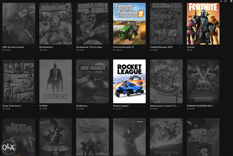 GTA V, HITMAN, Football manager 20, ARK... EPIC GAMES - Igre - OLX.ba