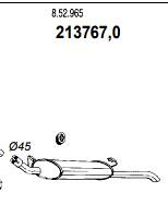 Zadnji dugi izduvni lonac/auspuh Opel Vectra A 1.4-1.6 - Izduvni ...