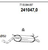 Zadnji izduvni lonac/auspuh Renault Megane 1.4,1.6 - Izduvni sistemi ...