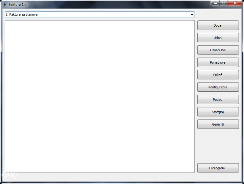 Program za automatsko generisanje faktura - Aplikativni softver - OLX.ba