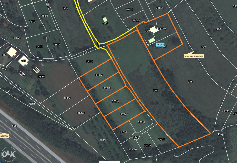 Zemljiste Kula Banjer Visoko - Zemljišta - OLX.ba