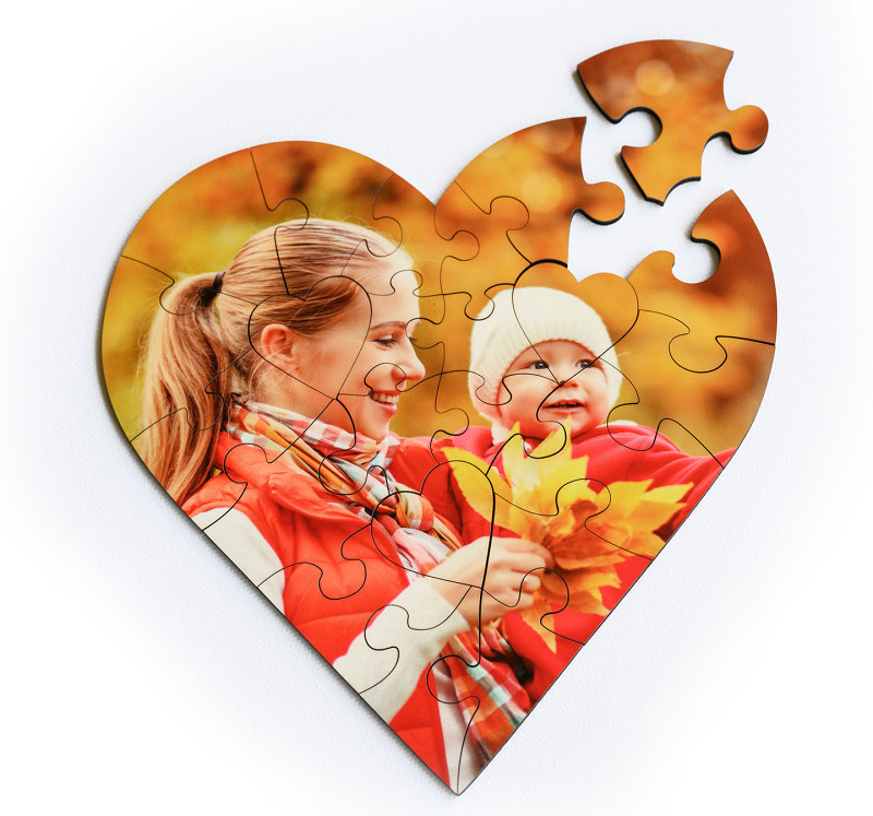 Puzzle sa slikom u obliku srca - Puzzle - OLX.ba