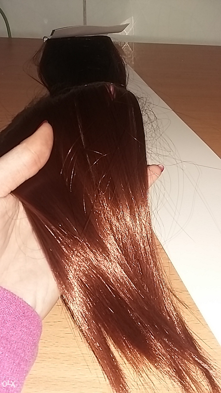 Klipse nadogradnje ekstenzije tamno crvena boja 60cm - Nadogradnje ...