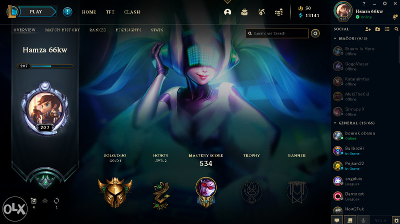 EUW LoL account league of legends account - Igre za PC i konzole - OLX.ba