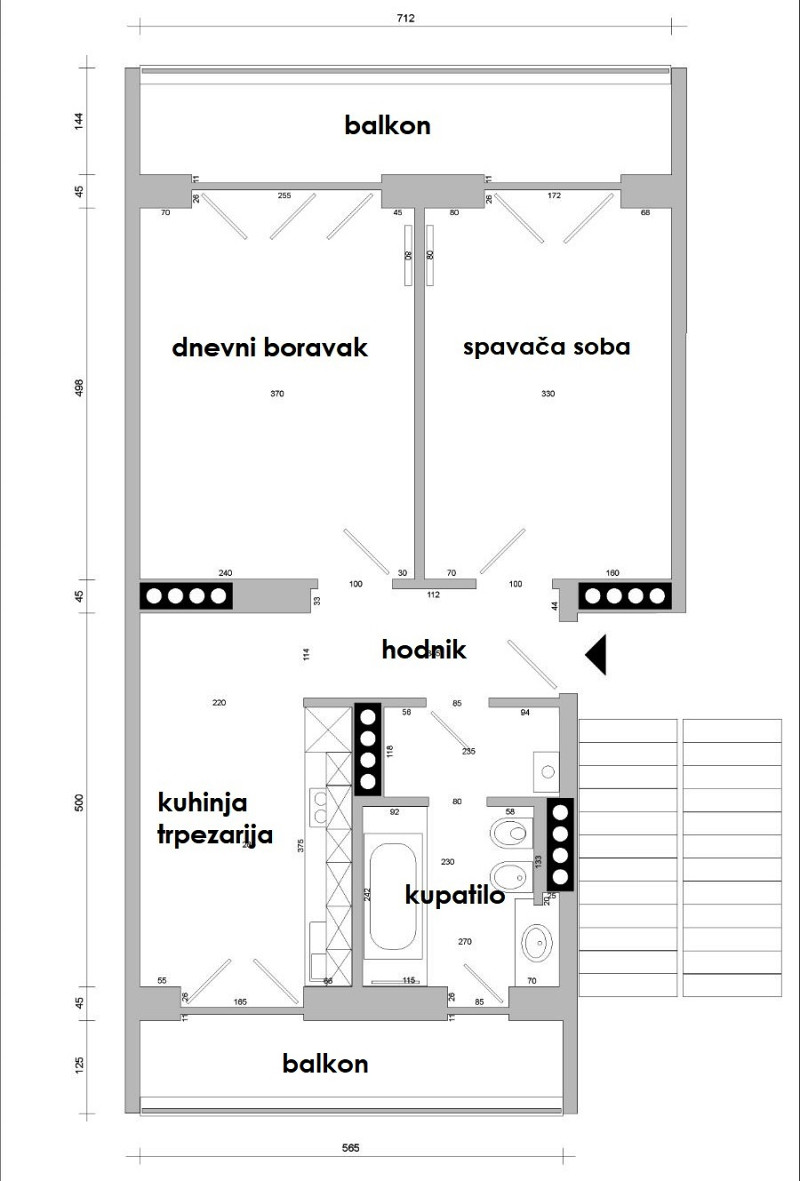 STAN 72m2 CENTAR - Stanovi - OLX.ba