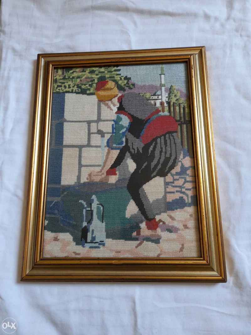 Goblen Bosanski motiv sa kvalitetnim ramom 40x30cm - Slike i gobleni - OLX.ba