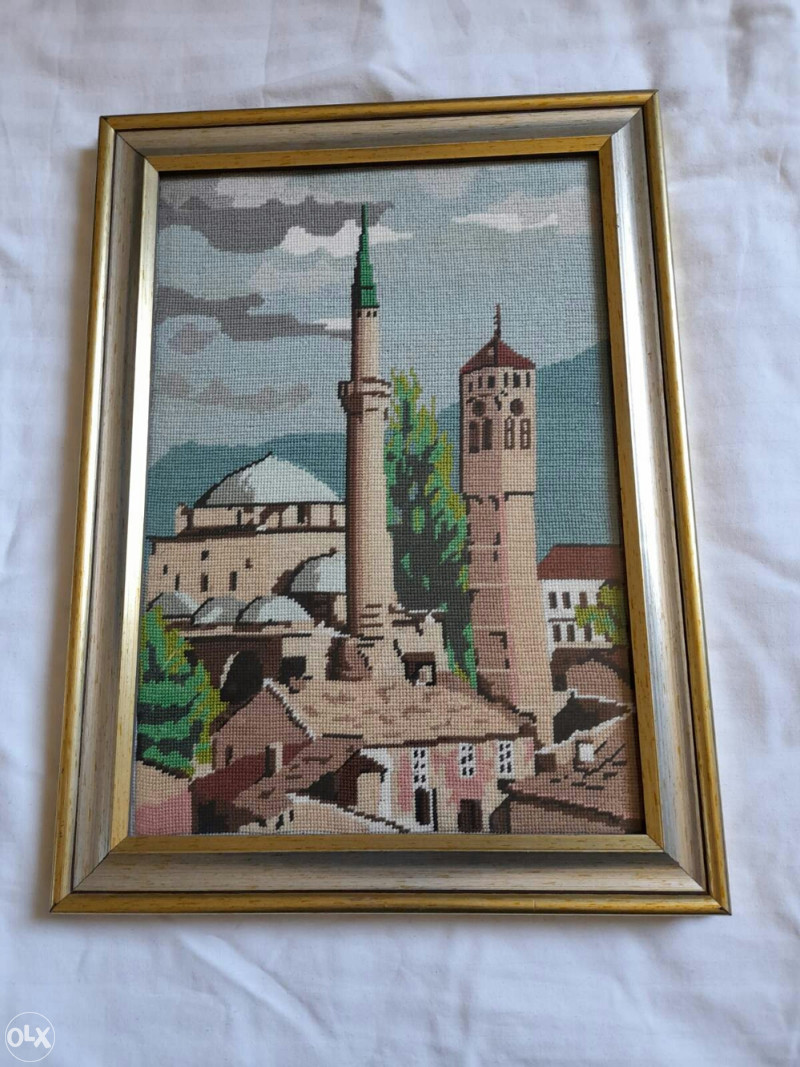 Goblen Bosanski motiv,kvalitetan ram 40x30cm - Slike i gobleni - OLX.ba