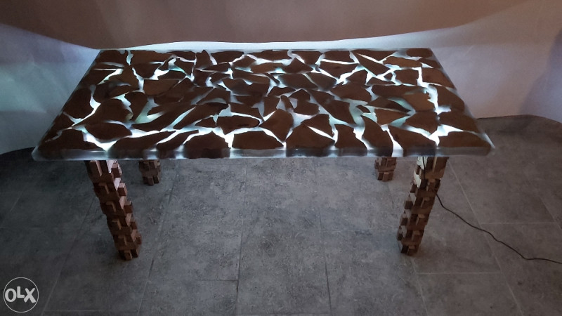 Sto epoxy RGB - Klupski stolovi - OLX.ba