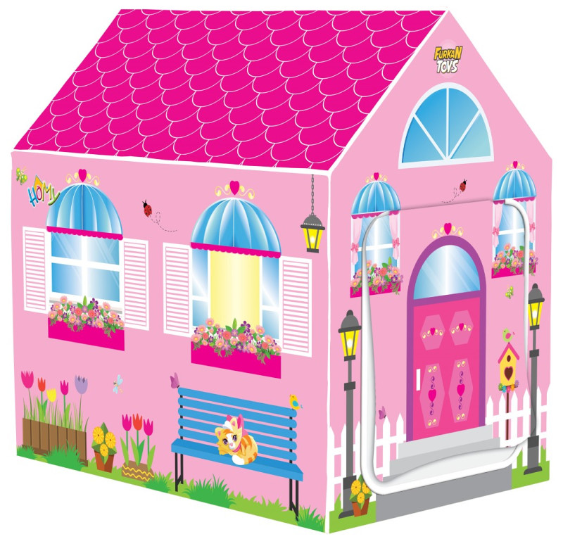 Kucica za djecu djecija kuca igraonica sator roze NOVO - Tobogani i ...