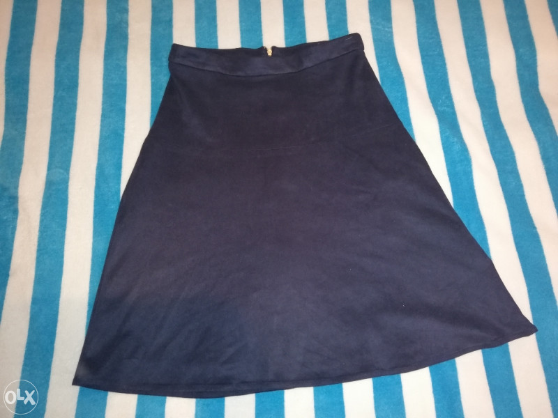 Teget plava velur poslovna suknja Koton - Suknje - OLX.ba