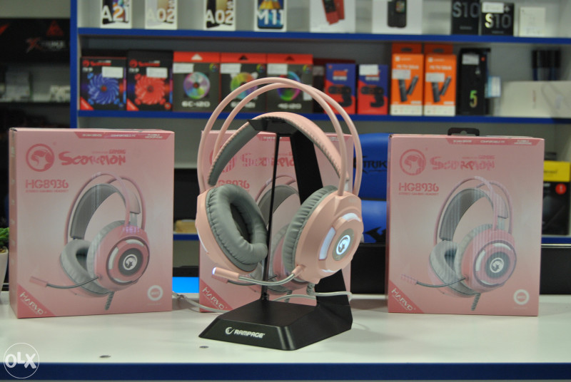 Gaming slusalice Roze MARVO HG8936 LED - Slušalice - OLX.ba