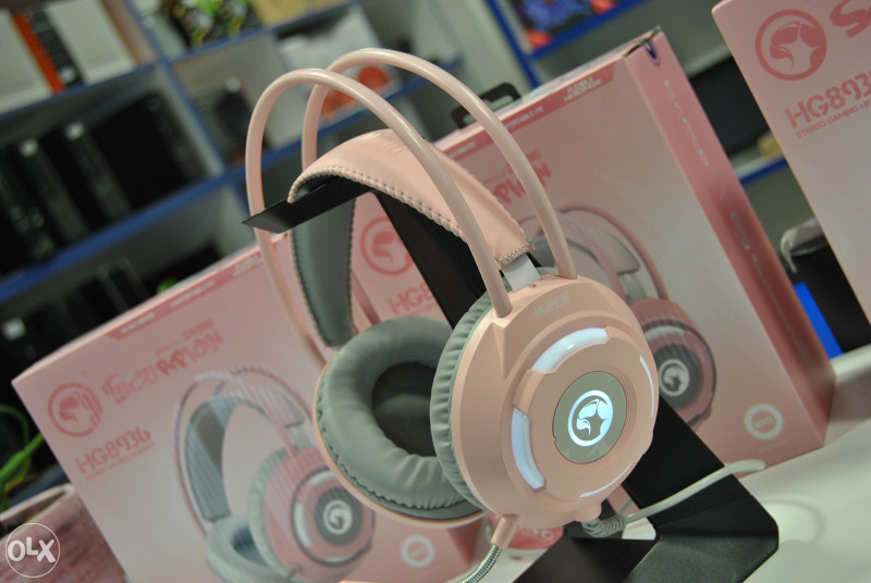 Gaming slusalice Roze MARVO HG8936 LED - Slušalice - OLX.ba