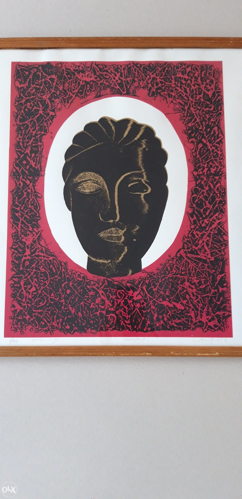 Esad Muftić - grafika "Portret" - Umjetničke slike - OLX.ba