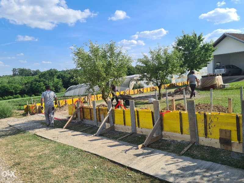 Šalovanje parapet, ograde, potorni zid, betoniranje - Betonski radovi ...