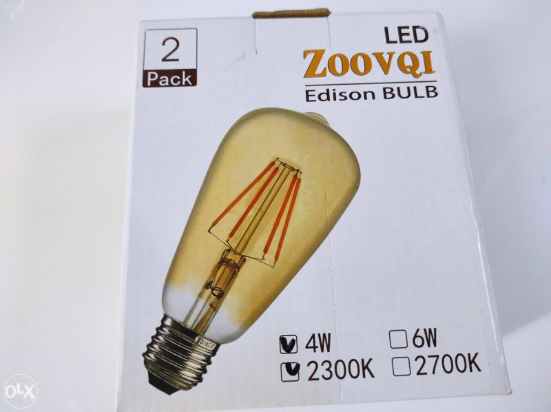 ZOOVQI 2 kom Vintage Retro Edison sijalice, 2300K E27 - Sijalice - OLX.ba