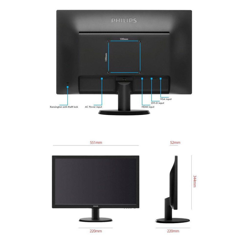 Philips 24" 243V5 60 Hz VA LCD Monitor - Monitori - OLX.ba