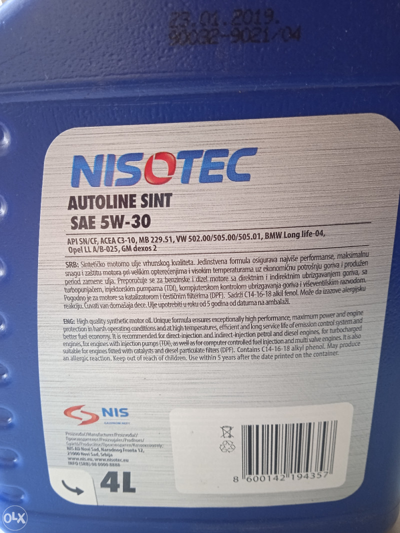 Ulje za auto - Ulja - OLX.ba