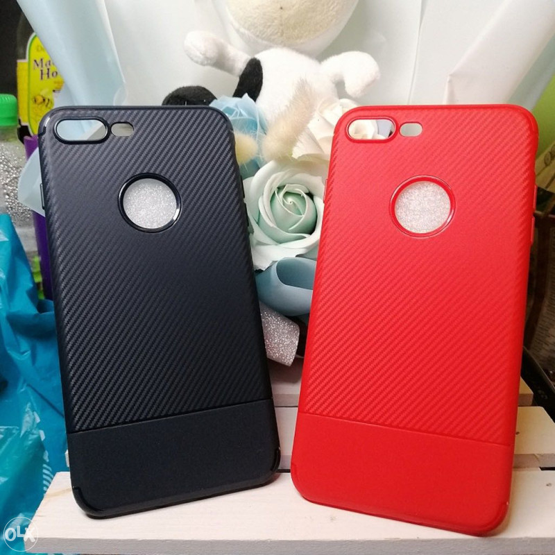 Silikonska maska carbon iPhone 7 plus red - Maske/Oklopi - OLX.ba