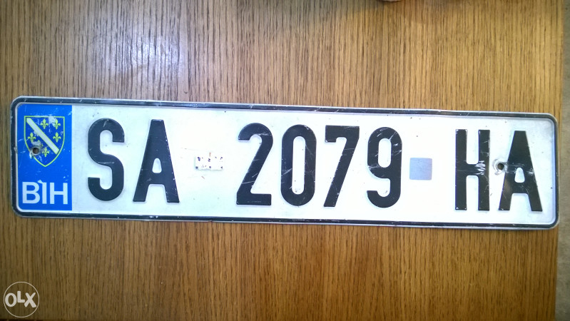 Tablica - SA - 2079 - HA - Tablice za vozila - OLX.ba