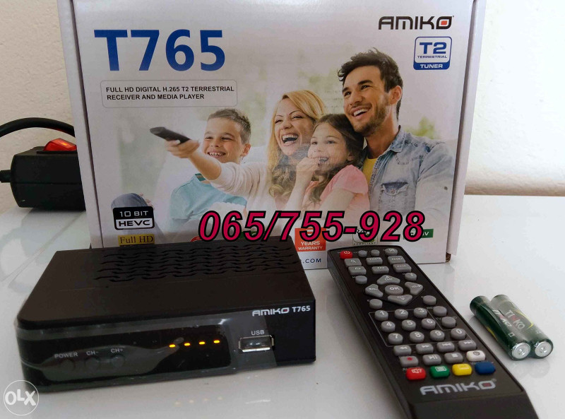 AMIKO T765 DVB-T2 HD HEVC H.265 zemaljski resiver - Resiveri / Prijemnici - OLX.ba