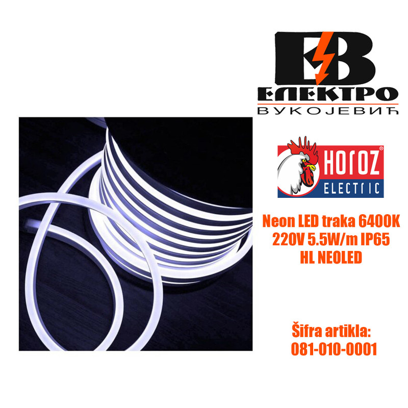Neon LED traka 6400K 220V 5.5W m IP65 Horoz - LED rasvjeta - OLX.ba