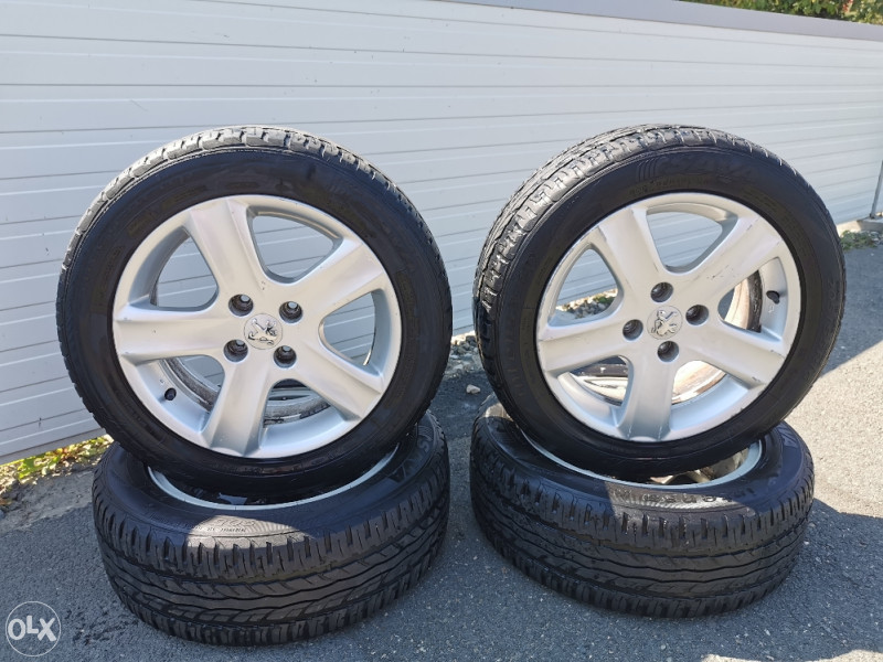 Alu Felge Feluge Peugeot 16ke 4x108 sa gumama 205/55/16 - Felge s gumama (Točkovi komplet) - OLX.ba