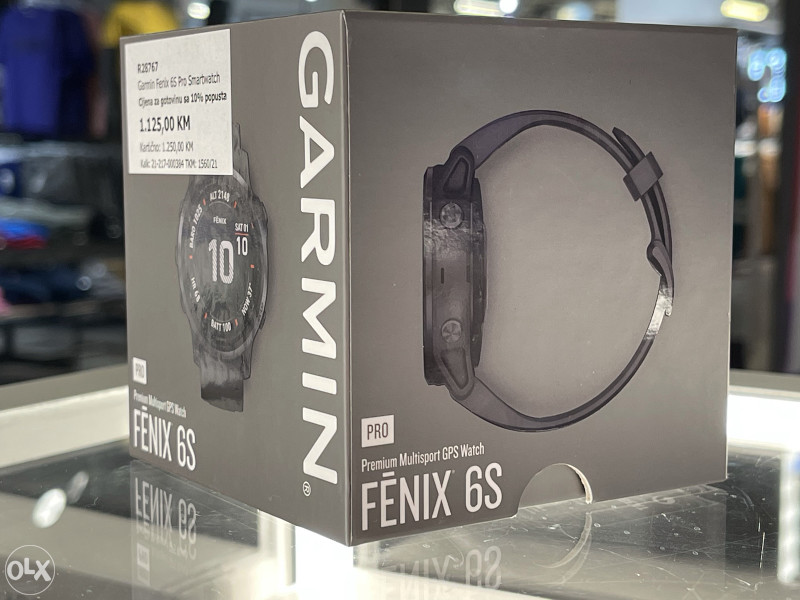 Sat GARMIN Fenix 6s PRO Black / Smartwatch *NOVO* - Smartwatch (pametni satovi) - OLX.ba