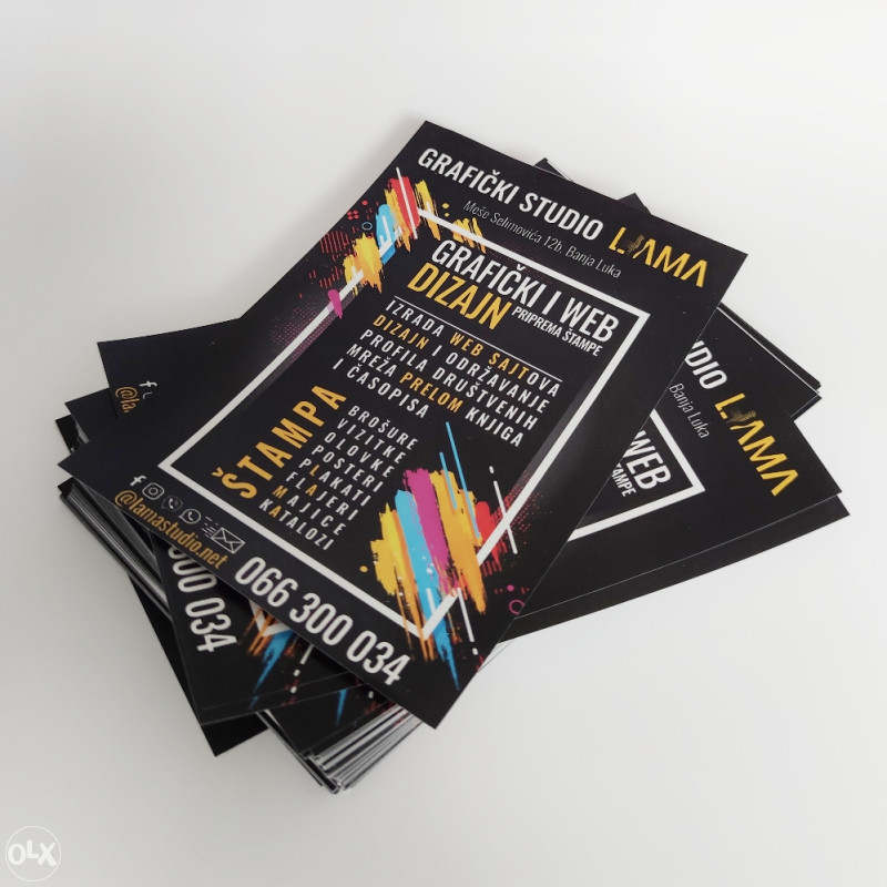 LETCI - FLAJERI - PLAKATI - DIZAJN I STAMPA - Posteri i plakati - OLX.ba