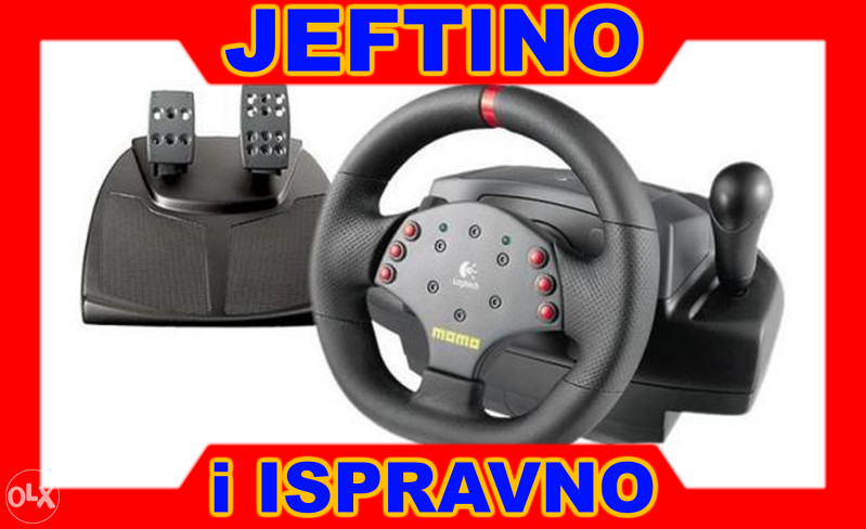 Logitech MOMO racing wheel, kao novo! Za PC, PS2 i PS3! - Volani za PC ...