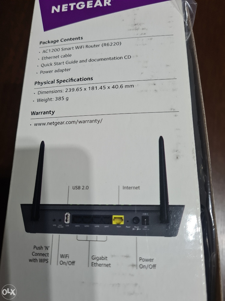 RUTER NETGEAR AC1200 *R6220-100PES* - Router - OLX.ba