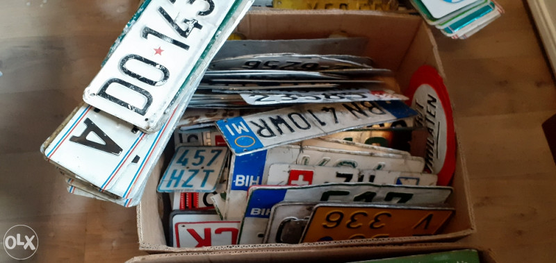Lot starih nevažečih tablica,tablice - Tablice za vozila - OLX.ba