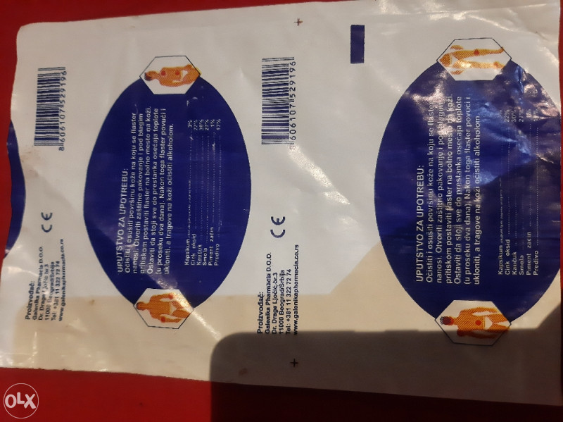 Flaster protiv bolova u leđima (išijas) - Ostalo - OLX.ba