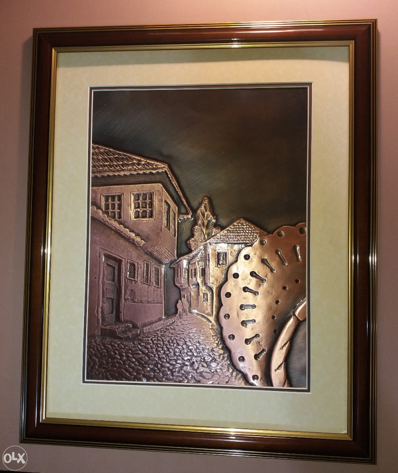 Bakrorez slika - Bosanski etno motiv - Umjetničke slike - OLX.ba