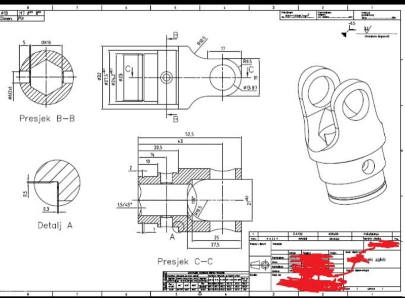 AutoCAD Solidworks Crtanje tehnickih crteza u; 2D 3D - Grafički dizajn ...