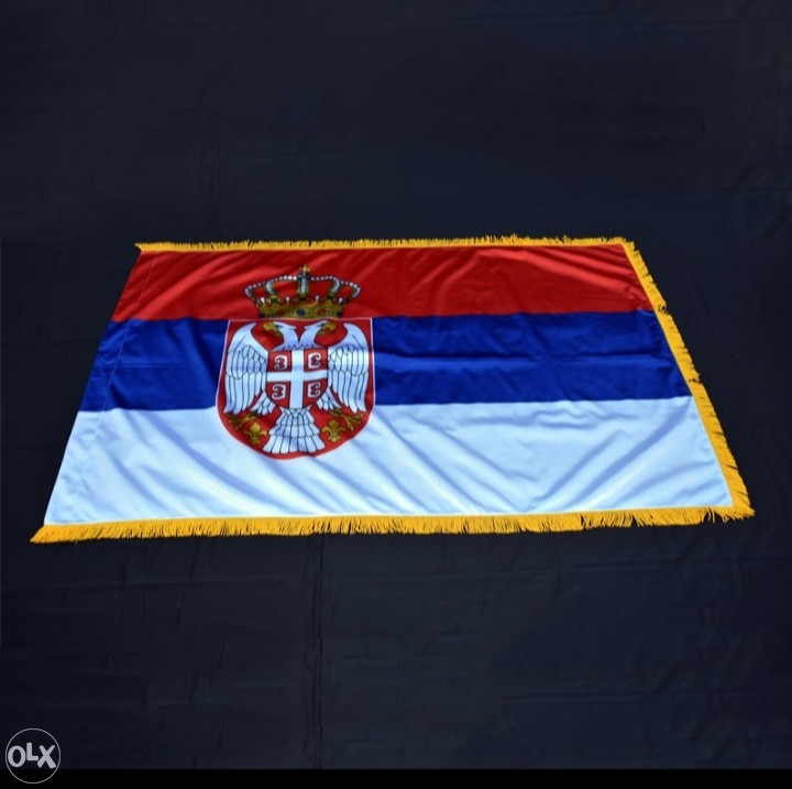 Zastava Srbije za dan Republike Srpske 140 cm x 85 cm - Zastave - OLX.ba