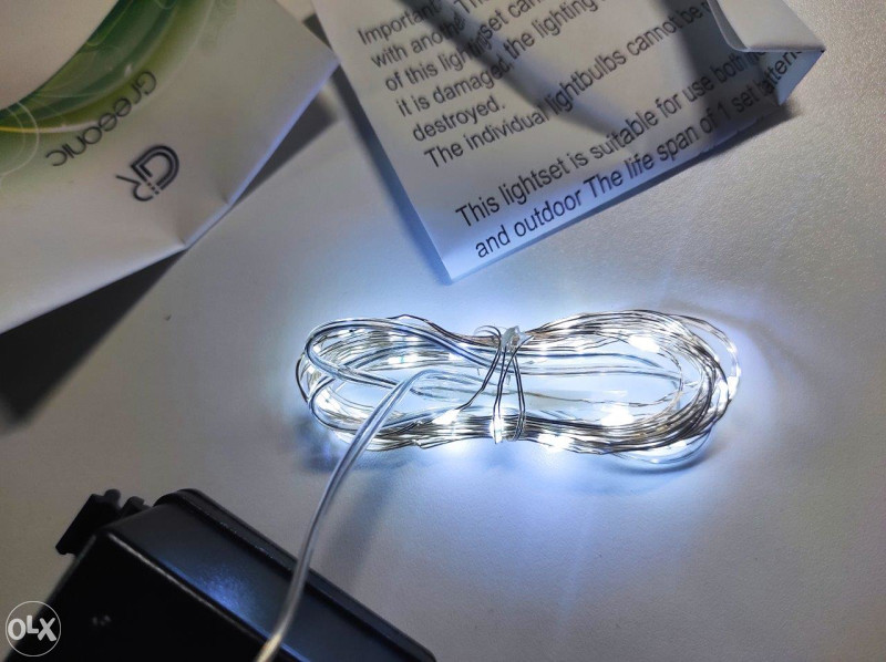 Gresonic 30LED lampica na baterije, dekoracija, 3 metra - Praznične ...